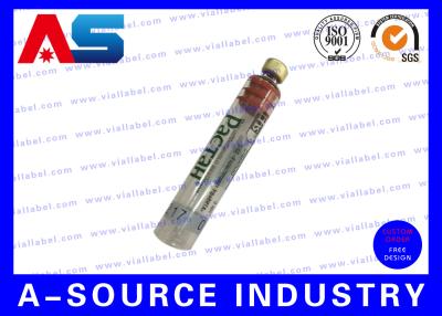 China Plastic Custom Adhesive Peptide Bottle Labels 10ml For Peptide Tubs Pharmaceutical Printing for sale