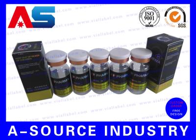 China Pharmaceutical Adhesive 10ml Vial Labels Stickers Glossy Customized Printing for sale