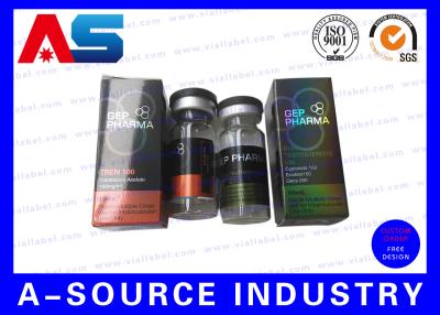 China Laser Holographic Metallic Foldable Glass 10ml Vial Steriod Boxes Packaging pharmaceutical boxes label for sale