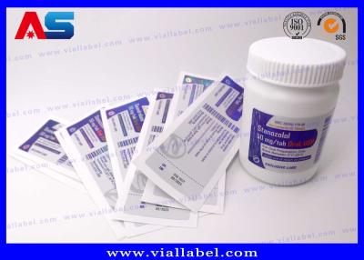 China PP PET Plastic Adhesive Pill Bottle Sticker Custom Printing custom bottle labels for sale