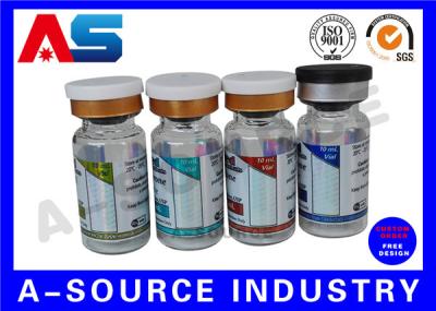 China Customized Free Design Logo Hologram Vial Stickers 10ml 20ml Packaging for sale