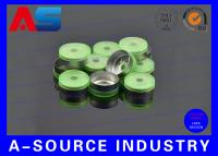China 20mm Green Aluminum Flip Off Cap For 10mL Chemistry Pharmaceutical Vials / Bottle vial flip off caps for sale