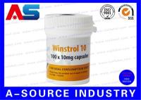 China Create Prescription Peptide Plastic Pill Bottle Label 80*30 mm Size Embossed for sale