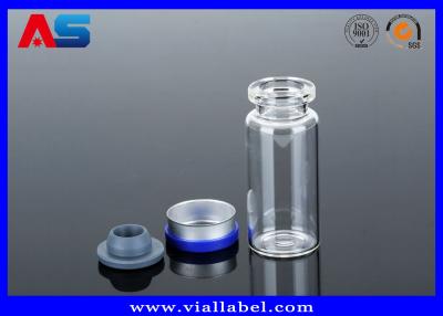 China Pharmaceutical Laboratory Glassware Empty Glass Vials Dropper And Plastic Caps 10ml small glass vials for sale