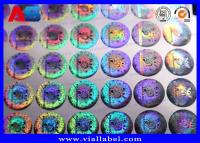 China Custom 3d Holographic Tamper Evident Security Label 20mm Anti Counterfeiting Security Code Sticker Label for sale