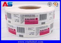 China Adhesive Pharmaceutical Glass Vial Labels , 15ml Plastic Bottle Labels Custom Printing for sale