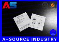 China Pharmaceutical Flyer Custom Leaflet Printing For Peptide Bodybuilding Drostanolone Propionate Oil Instruction for sale