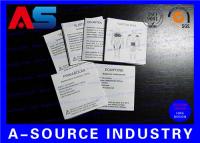 China Pharmaceutical Flyer Custom Leaflet Printing For Peptide Bodybuilding Drostanolone Propionate Oil Instruction for sale