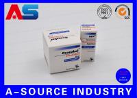 China Matt Oral Peptide 10ml Vial Boxes Embossed Vial Case 10mL Packaging For Bodybuilding for sale