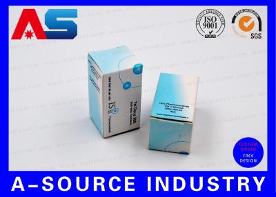 China Acheter Peptide Vial Storage Box Matt Finish Anti - Fake Blue White Printing for bodybuilding packaging for sale