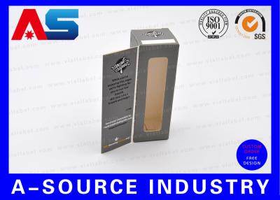 China E Liquids Peptide Pharmaceutical Packaging Box With Window / Metalic Display Paper for sale