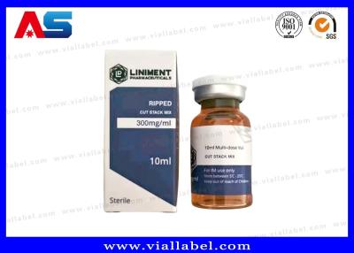 China Peptide Injection Bottle Labels Printing Of 2ml Bottle And 1ml Ampoule for sale