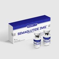 China Glossy Semaglutide Box With Two Vials Shape Inside Box Pharmaceutical Packaging for sale