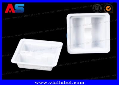 China White Color Plastic Tray To Hold 2× 2ml Vial For Semaglutide Packaging MOQ 100pcs for sale