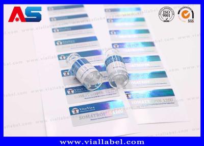 China Customized Adhesive Bottle Sticker 2ml Ampoules Stickers Of peptides Cheap Price for sale