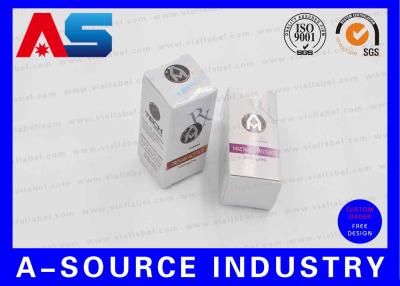 China 10ml Vial Storage Box Bodybuilding Mix Hot Stamp Silver Foil Embossed For UK Anabolics for sale