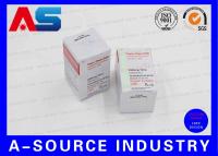 China Bulking Injectable Peptide Custom Achat Peptide 10ml Vial Boxes with Laser Hologram Printing for sale