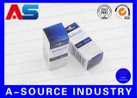 China 25mm Width / 60mm Tall RX Box For Injection Vials With Laser Hologram Silver Metallic for sale