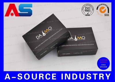China Black Hot Stamp Embossed Gold Foil Pharmaceutical Packaging Box For Hormone Sex Leben for sale