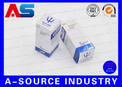 China Laser Holographic Metallic Injectable Peptide 10ml Vial Boxes Packaging 25 * 25 * 60mm for sale