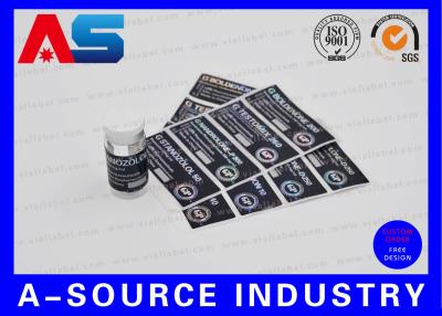 China Adhesive Scratch Sticker Holographhic Custom Printed Label 10ml For Muscledevelop Peptide for sale