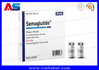 China Customized Ampoule / Vial Glass Bottle Paper Boxes For Semaglutide 2mg Package Free Design for sale