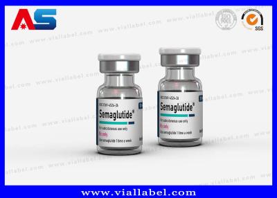 China Customized Semaglutide Personalized Small Bottle Labels For Injection Oils for sale