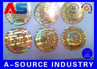 China Anti Counterfeit Anti Fake Hologram For Security Codes And Serial Number for sale