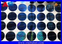 China Blue Custom Holographic Stickers With Security Codes And Serial Number for sale