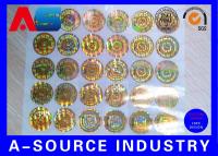 China Design Void Custom Holographic Stickers For Pharmaceutical Package Strong Adhesive for sale