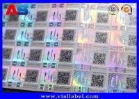 China Scratch Off Custom Holographic Stickers Printing With Free Design MOQ 10000pcs for sale