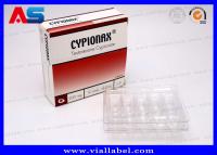 China Plastic Tray And Paper Box For 10 Amp Of 2ml MOQ 100pcs 55um Thickness Clear PET for sale