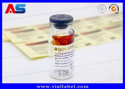 China Clear 10ml Vial Stickers Custom Printing Made In China Transparent 10ml Vial Labels Waterproof for sale