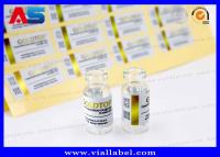 China 10ml Vial Label GoldTop Bottle Water Printing Gold Foil Effect Strong Adhesive Waterproof for sale