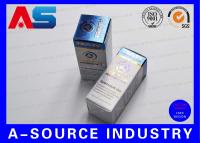 China Custom Made 10 Ml Vial Storage Box With Two Sides Printing UV Matt Finish For bodybuilding / peptide packaging for sale