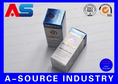 China Custom Made 10 Ml Vial Storage Box With Two Sides Printing UV Matt Finish For bodybuilding / peptide packaging for sale