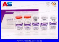 China 10ml Vial Labels Made Of Waterproof White Pearl Film Strong Adhesive Pharmaceutical Custom Design for sale