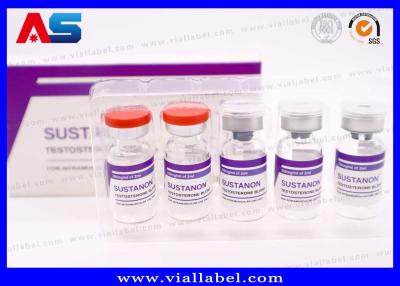 China 10ml Vial Labels Made Of Waterproof White Pearl Film Strong Adhesive Pharmaceutical Custom Design for sale
