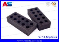 China Black EVA Foam Ampoule Tray – 10x1ml Secure Storage Solution for Medical & Laboratory Use for sale