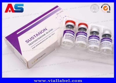 China LabPharma Pharmaceutical Printed 10ml Paper Box And Bottle Label With Vial Kit for sale