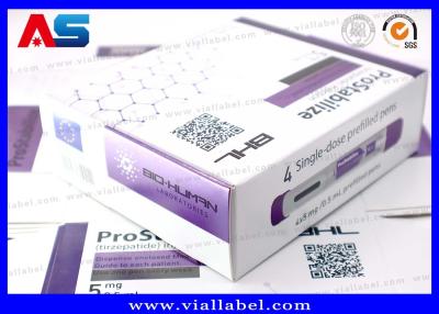 China peptides Injection Vial  (2 x 2mL Vials)  Carton Packaging Box For Bodybuilding for sale