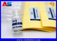 China 2ml Small Injection Bottle Label , Matt Customized Hcg Vial Label Printing For Pharmaceutical Package for sale
