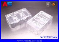 China peptides Package Blisters , Plastic Trays To Hold 2 Vials Of 2ml , 50um Thickness Eco friendly Material for sale