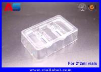 China 2ml Bottle Blister Trays For peptides / Hcg Package Blisters 50um Thickness Clear Trays for sale