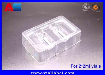 China 2ml Bottle Blister Trays For peptides / Hcg Package Blisters 50um Thickness Clear Trays for sale