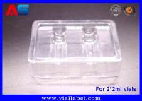 China 2ml Bottle Blister Trays For peptides / Hcg Package Blisters 50um Thickness Clear Trays for sale