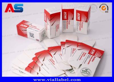 China High Quality Hcg Small Vial And Box Printing, Peptide Paper Box Package For 2 Vials  of 2ml for sale