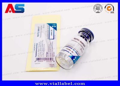 China 10ml Labels To Go On Sterile Injection Vials , Custom Stickers Printing Metallic Colors for sale