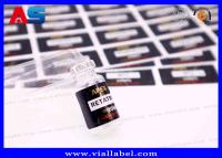 China White Pearl Film Small Bottle Label for Injection Oils Stickers, Hcg Vial Stickers Printing Customized Logo for sale