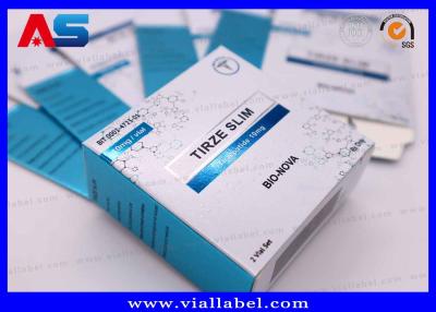China UV Matt Metallic Colors Pharmaceutical Peptides Paper Box Label Trays For 2 Bottles Of 2ml for sale